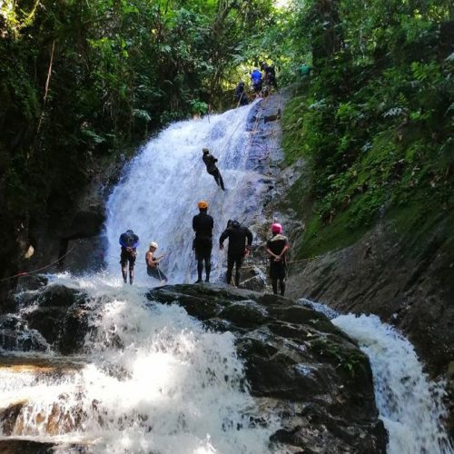 Waterfall Abseiling - Team Building Gopeng